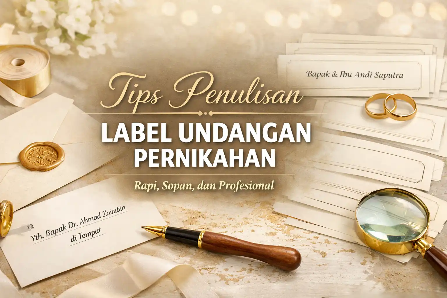 Checklist Penulisan Label Undangan yang Benar: Dari Format Sampai Cetak ...